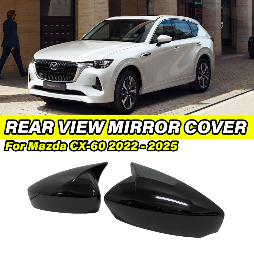 For Mazda CX60 CX-60 2022 2023 2024 2025 Side Mirrors Cover Rear View ...