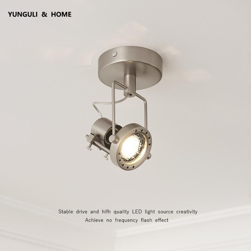 Retro industrial style track spotlight GU10 commercial coffee shop ...