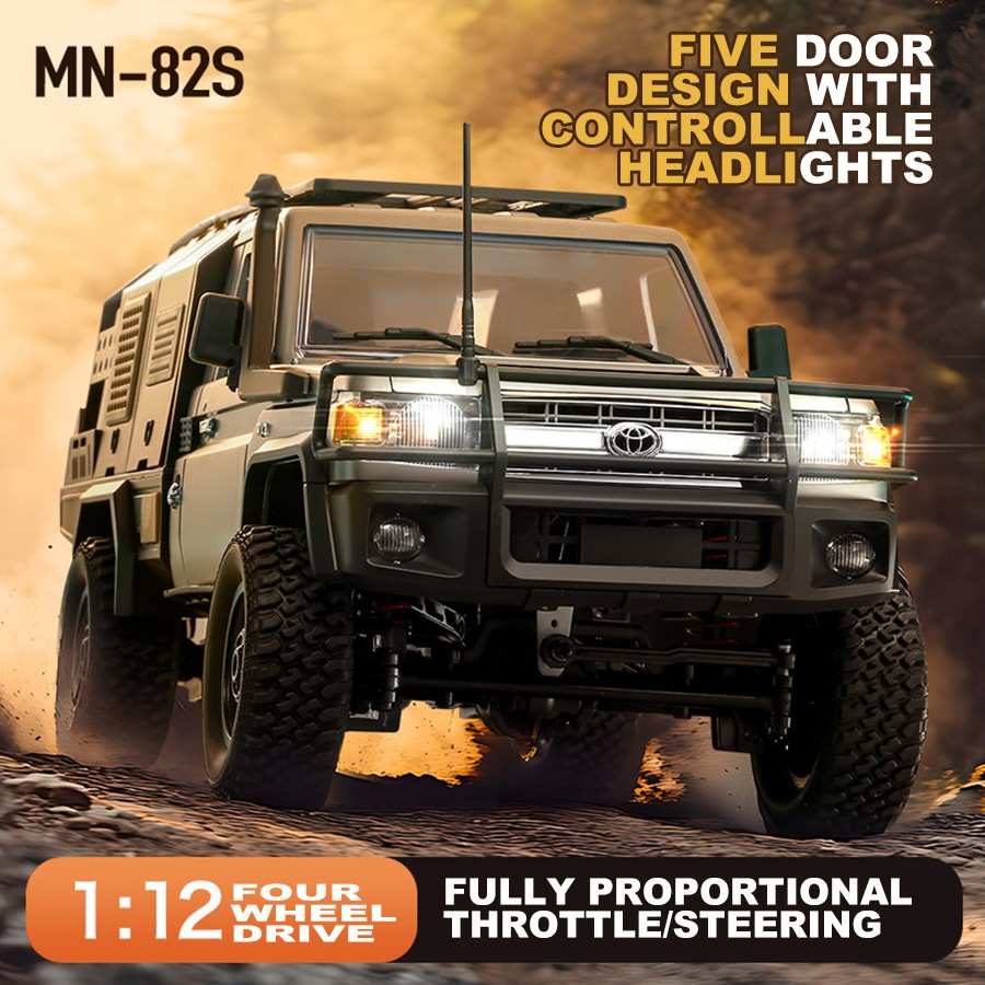 Mn82s RC Car Upgrade Mn82 Lc79 Four-Wheel Drive Travel off-Road 1:12 ...
