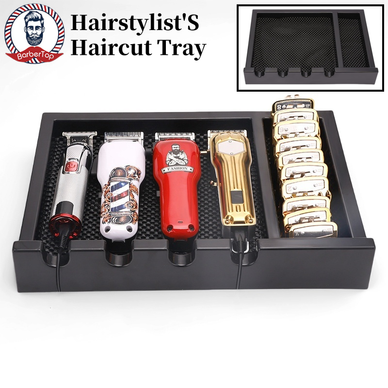 Oil Head Retro Hairdressing Electric Push Clipper Storage Box ...