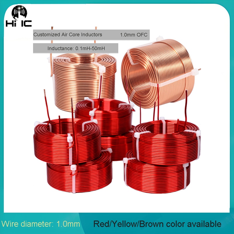 1.0mm Frequency Divider Empty Core Inductor coil Custom Audiophile ...