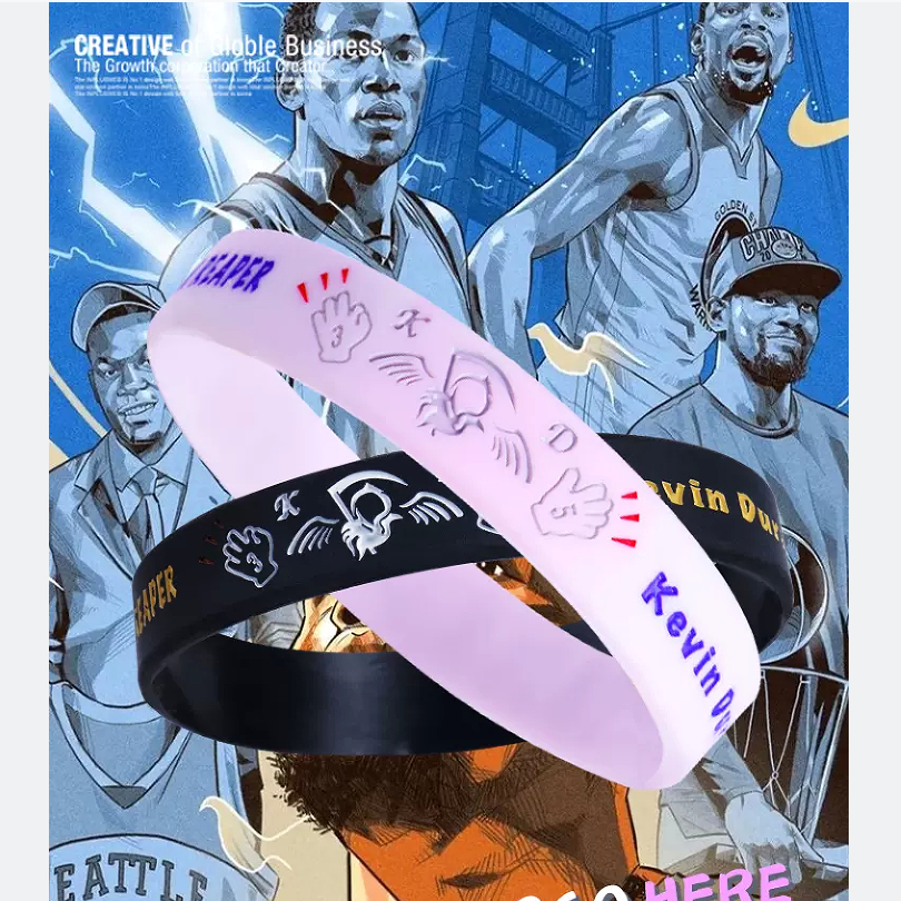 New Kevin Durant Reaper KD 2 Size Baller Bands Sports Rubber Wristbands ...