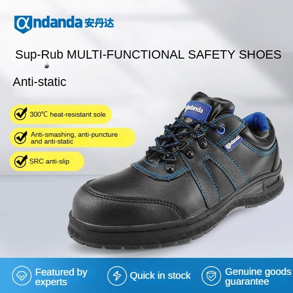Andanda Sup-Rub Multifunctional Safety Shoes - Black, Anti-Impact, Anti ...