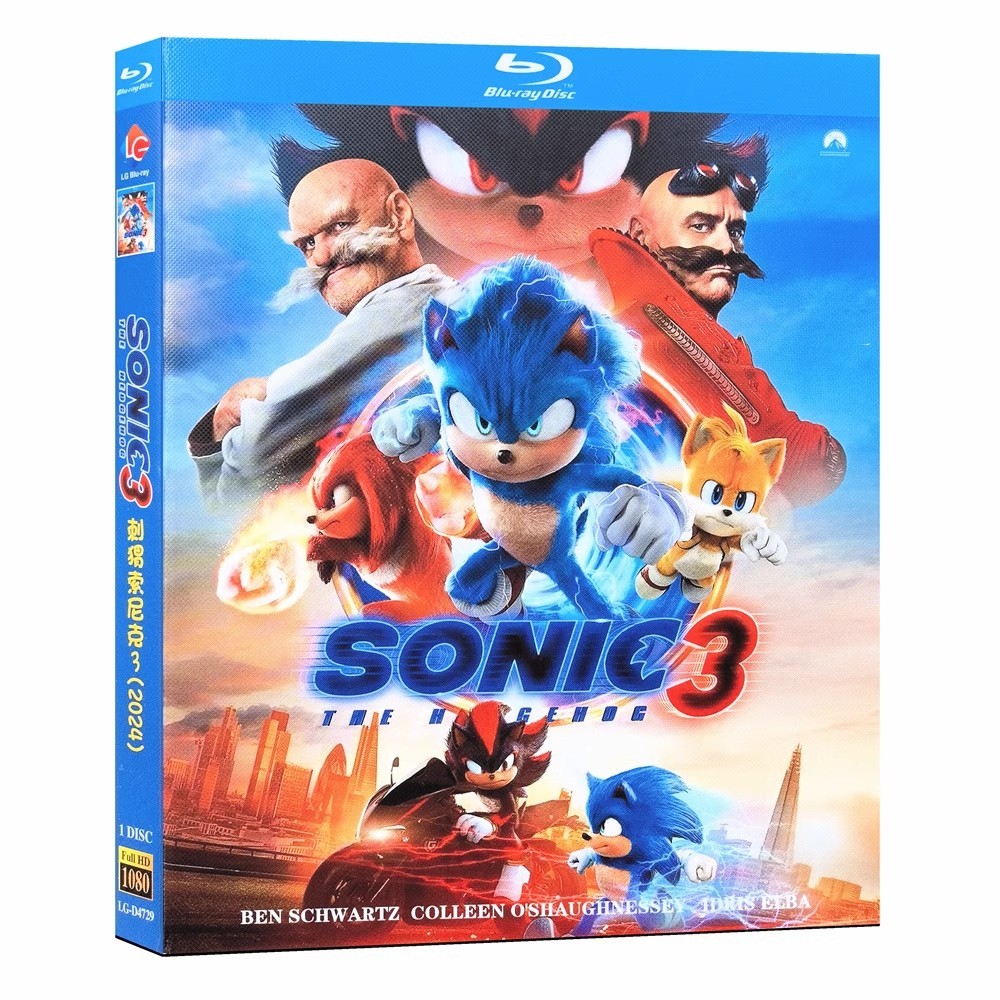 Blu-ray Anime Movie Sonic the Hedgehog 3 1080P Hobby Collection ...