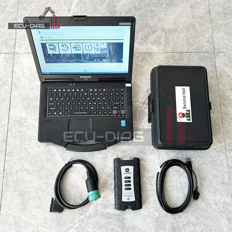 for John Deere V5.3 EDL V3 EDL Diagnostic Tool with CF-53 Laptop ...