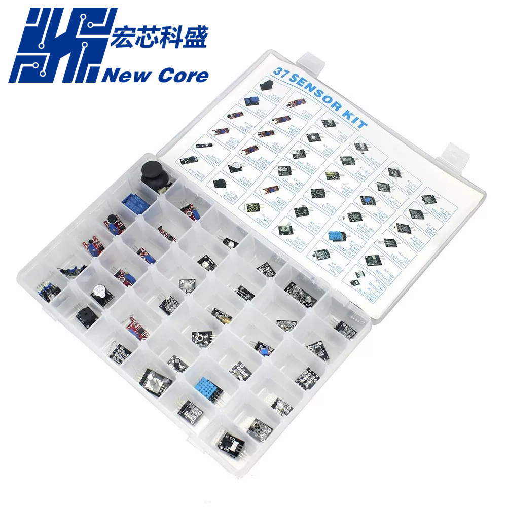 For arduino 45 in 1 Sensors Modules Starter Kit better than 37in1 sensor kit 37 in 1 Sensor Kit ...