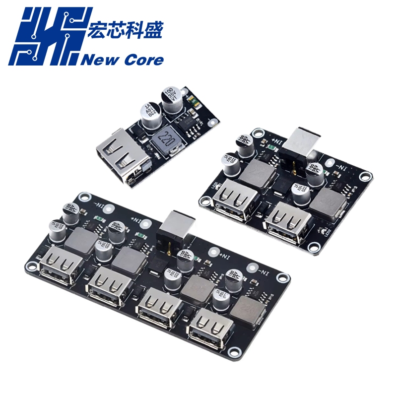 USB QC3.0 QC2.0 DC-DC Buck Converter Charging Step Down Module 6-32V 9V 12V 24V to Fast Quick ...