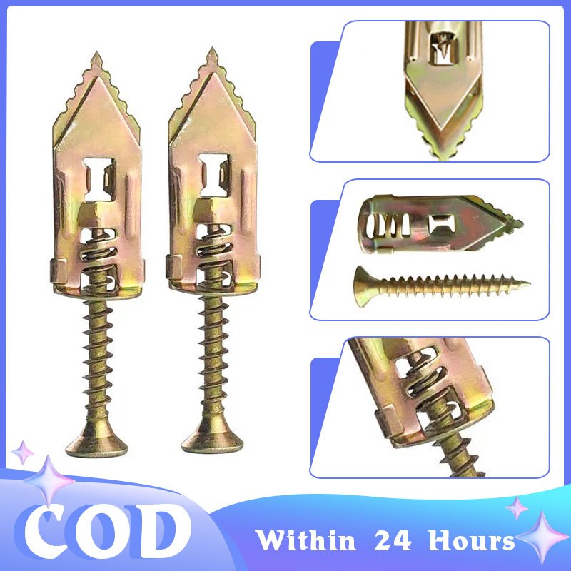 100Pcs expansion scre anchor bolts expansion screws Butterfly Anchor ...