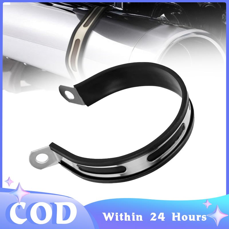 Motorcycle exhaust pipe retaining ring Exhaust Muffler Box Bracket ...