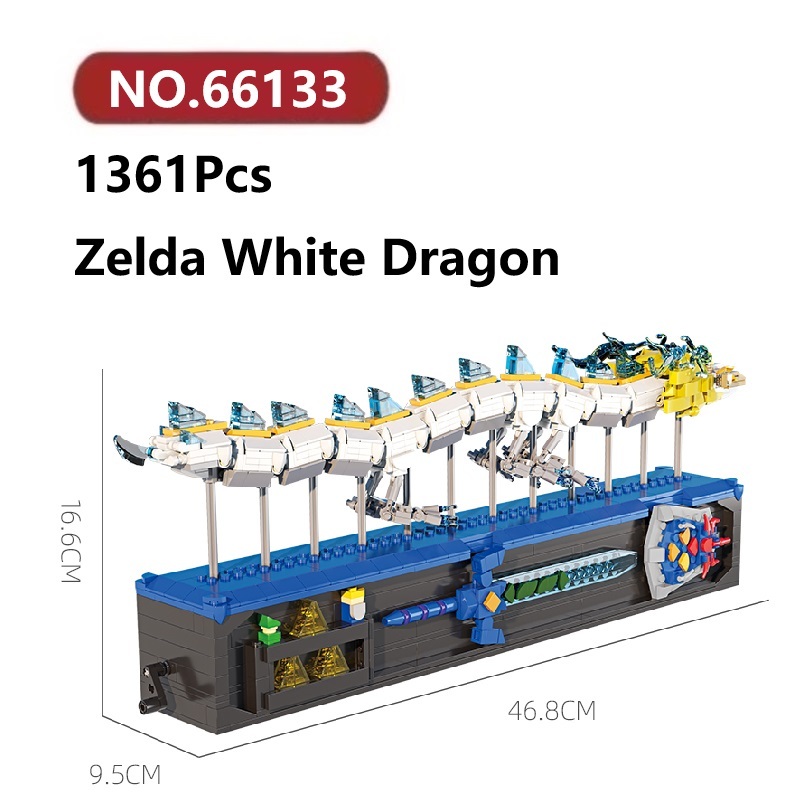 White Dragon Zelda Building Blocks 1361 Pcs Xbert Animals Bricks Toy ...
