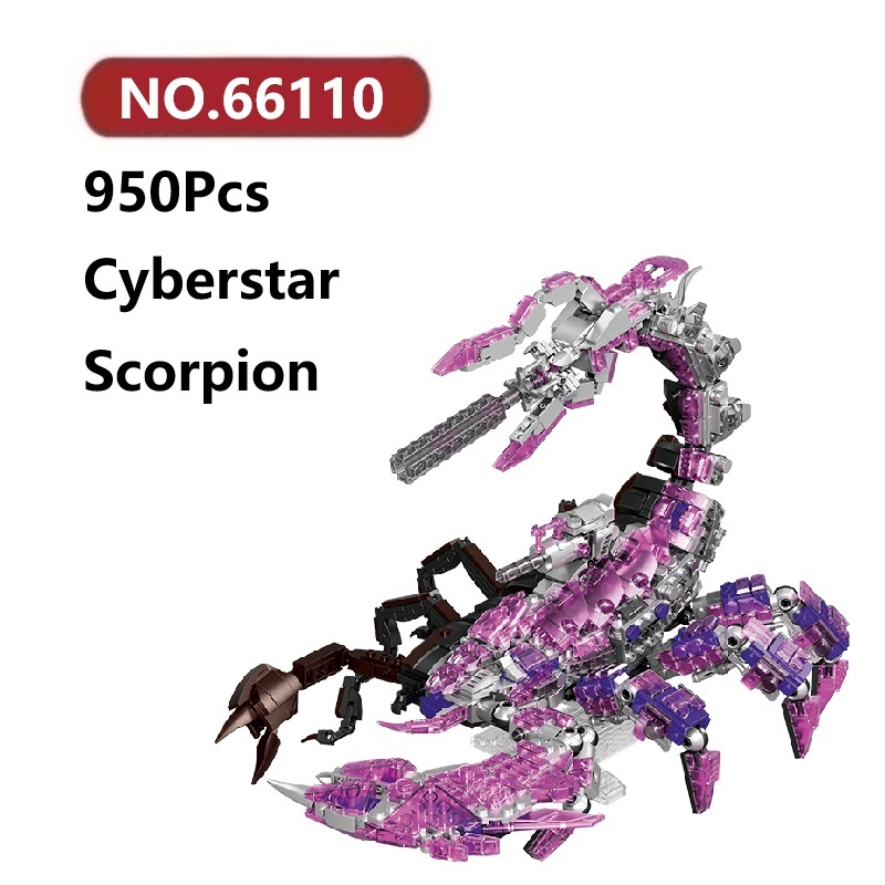 Scorpion Crystal Cyberpunk Building Blocks 950 Pcs Xbert Animals Bricks ...