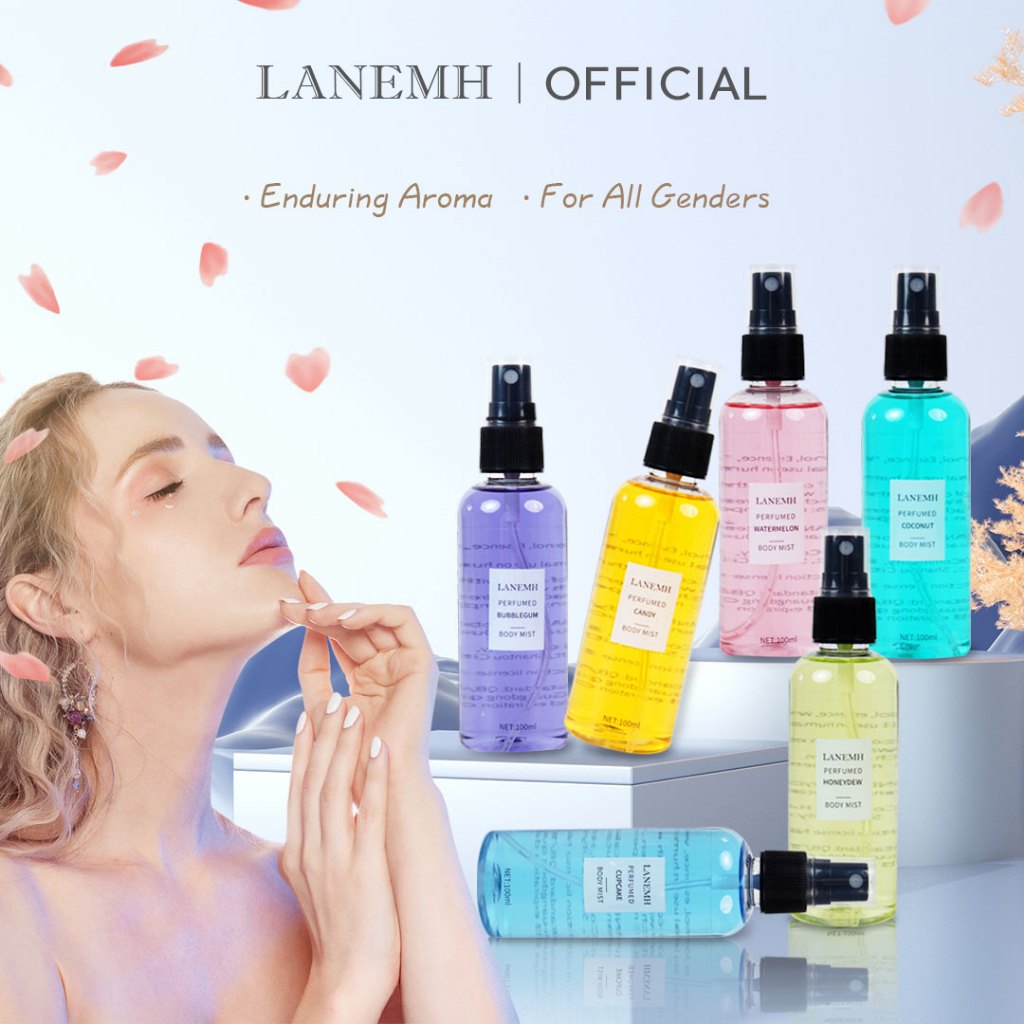 LANEMH Perfume Body Mist Ladies Men Bubble Gum Candy Cocoa Watermelon