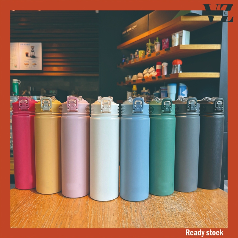 750ML/1200ML Tumbler botol air Stainless Steel Portable Outdoor Sports ...
