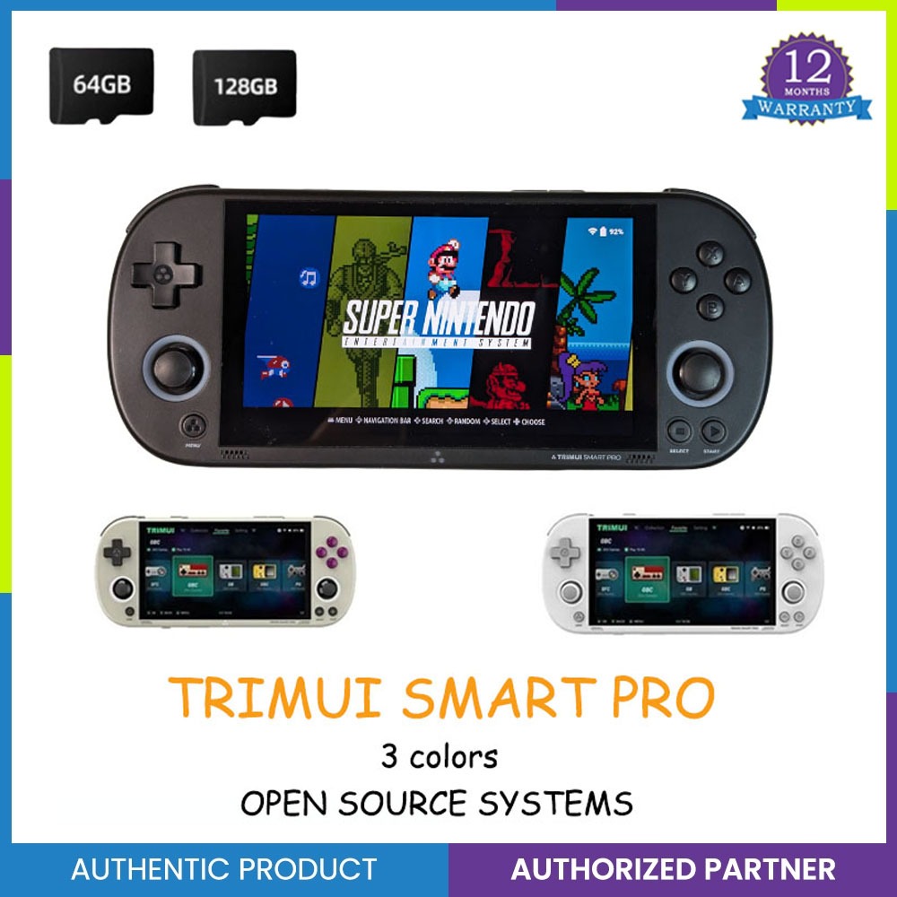 Trimui Smart Pro Handheld Game Console 4.96''IPS Screen Linux System ...
