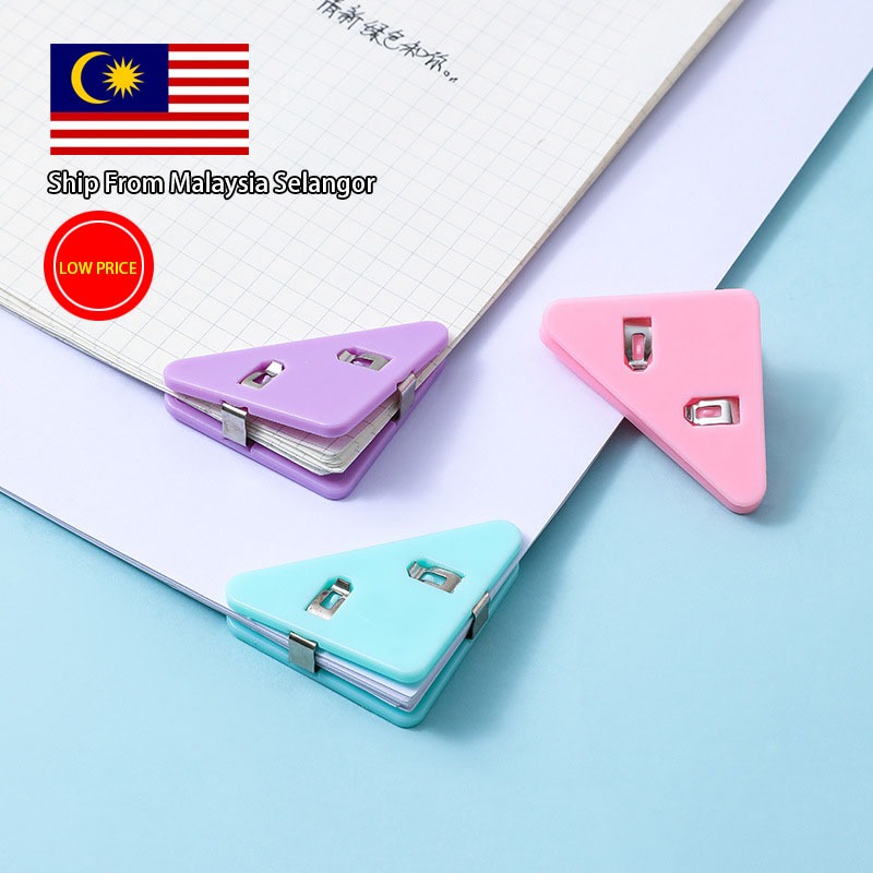 Triangle Paper Clip Plastic corner clip Index Clamp Clip small clip ...