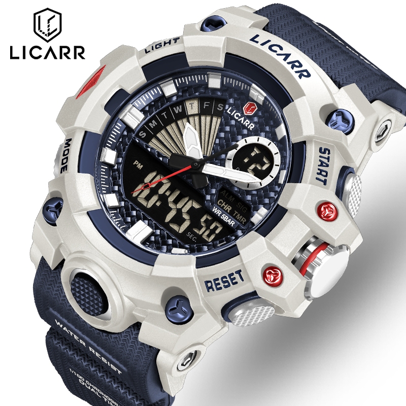 LICARR Top Brand Original Dual Display Waterproof Sport Casual Trend ...