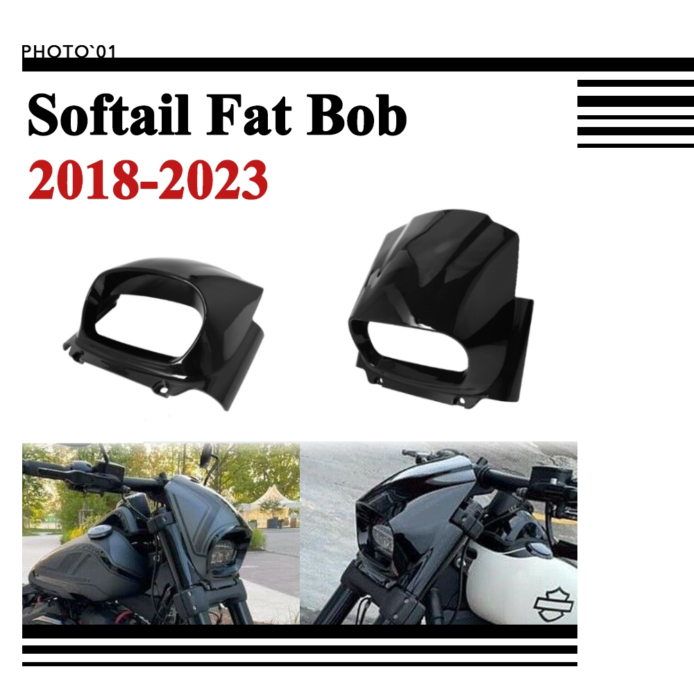 PSLER For Harley Softail Fat Bob FXFB FXFBS Headlamp Front Cowl ...