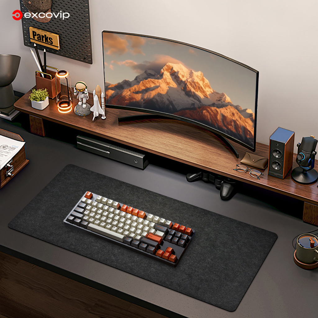 Felt Mouse Pad Large Pad Anti-Slip Soft Comfortable Desktop Computer ...