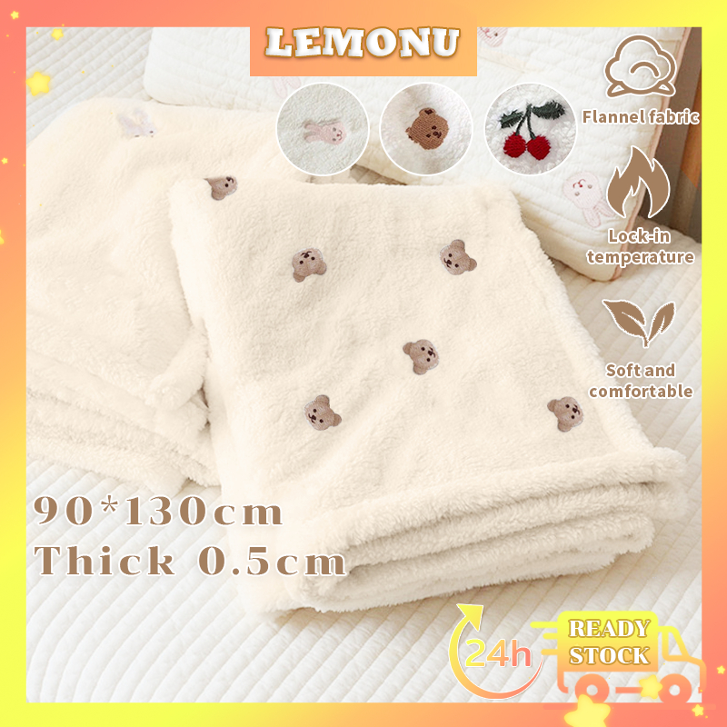 【Local Delivery】Selimut Baby Newborn Fluffy Soft Blanket Selimut Gebu ...