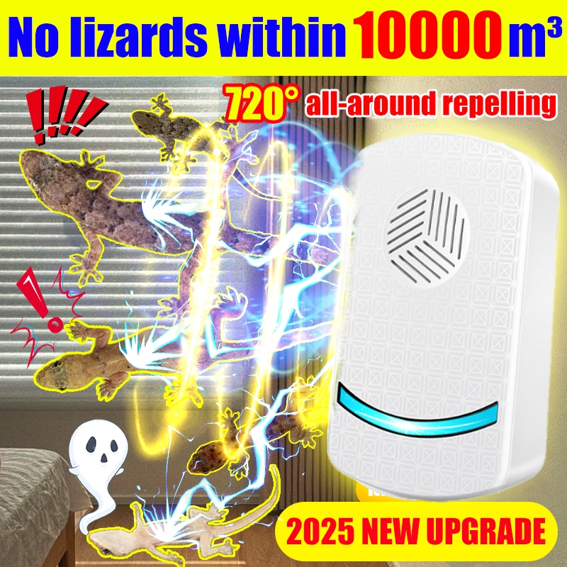 2025 NEW UPGRADE lizard repellent ultrasonic pest repeller 720°all ...
