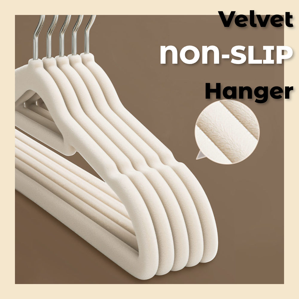 50PCS premium velvet clothes hanger, anti slip clothes hanger, anti ...