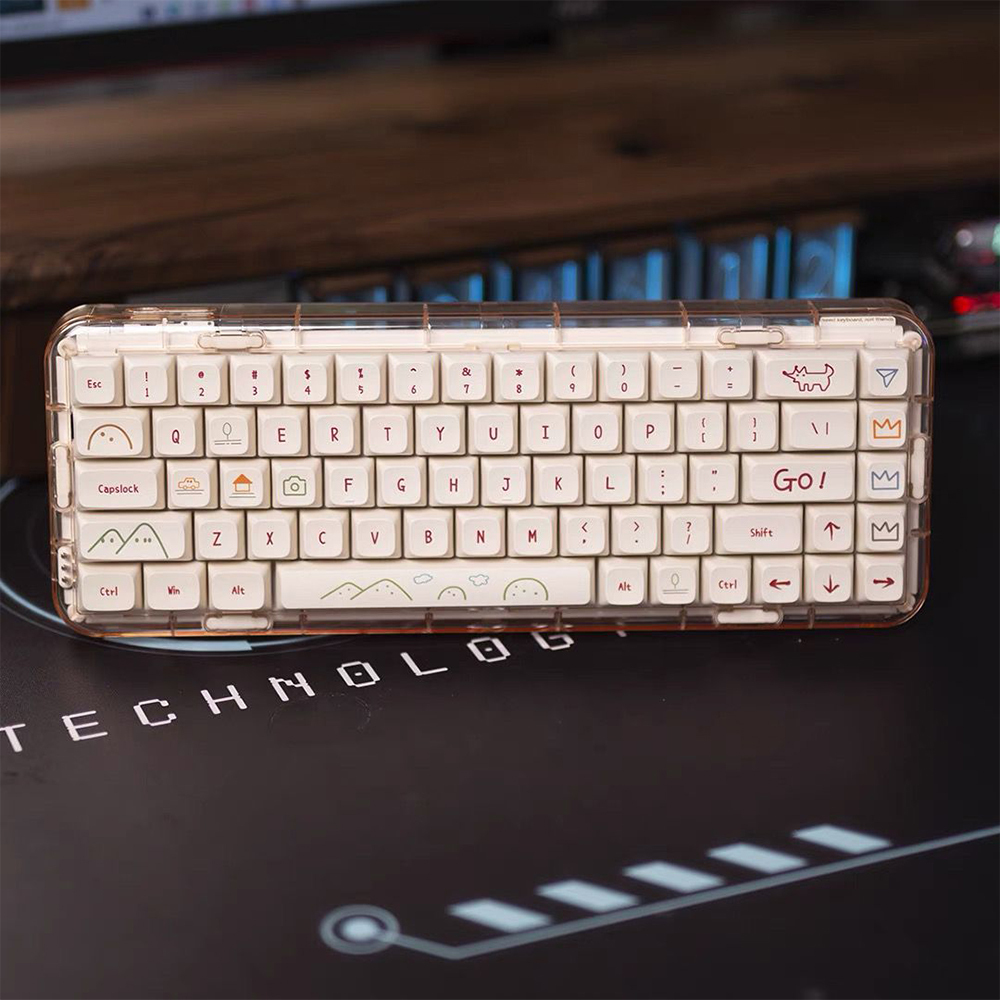 Hand-painted Graffiti Simple Style Hot Sublimation Keycap 129-Key ...