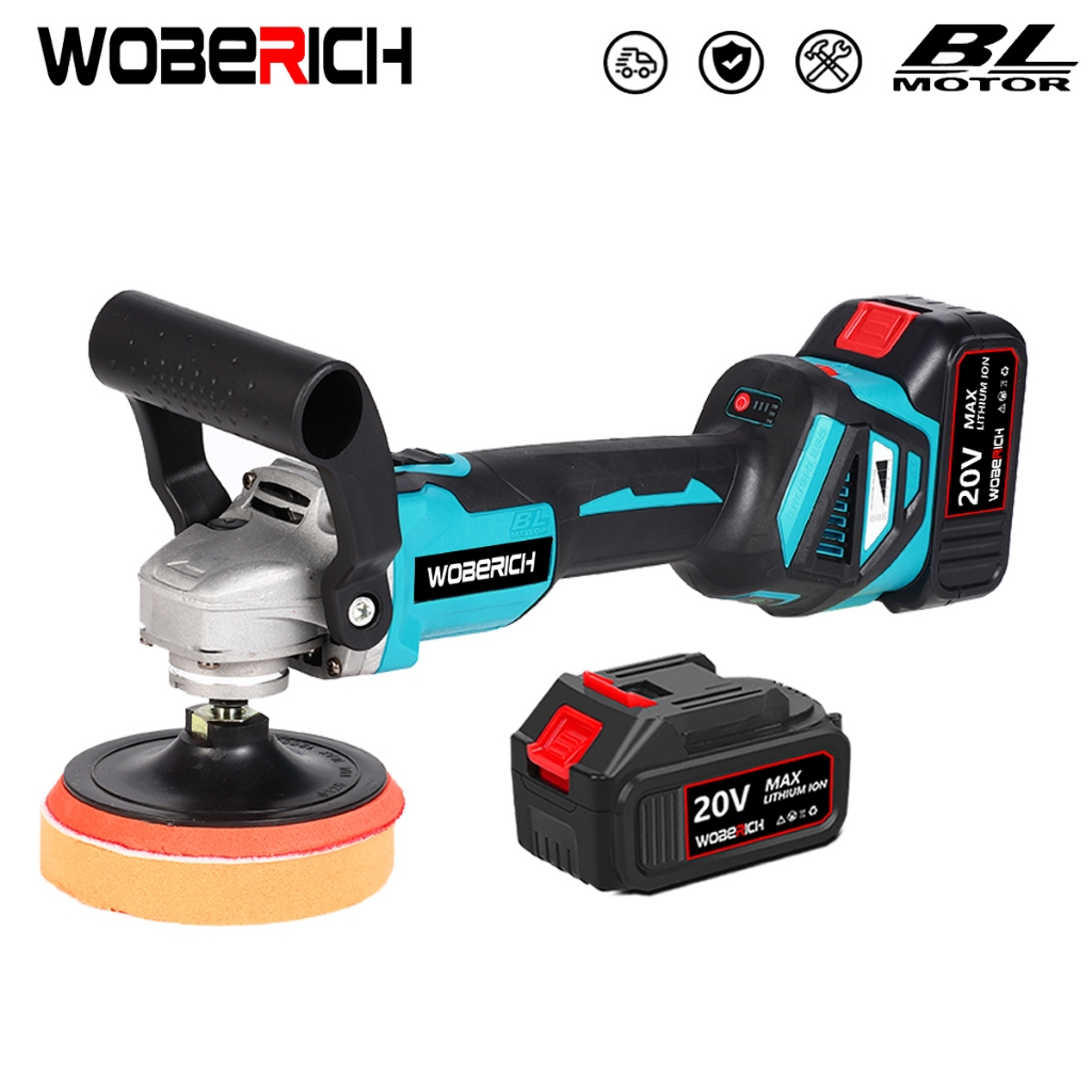 Brushless Electric Polishing Machine 6 Gears Car Polisher Angle Grinder ...