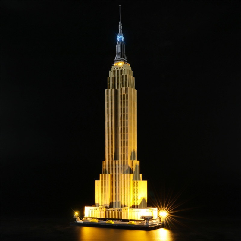 YEABRICKS Compatible LED Lighting Building 21046 Empire State Building ...
