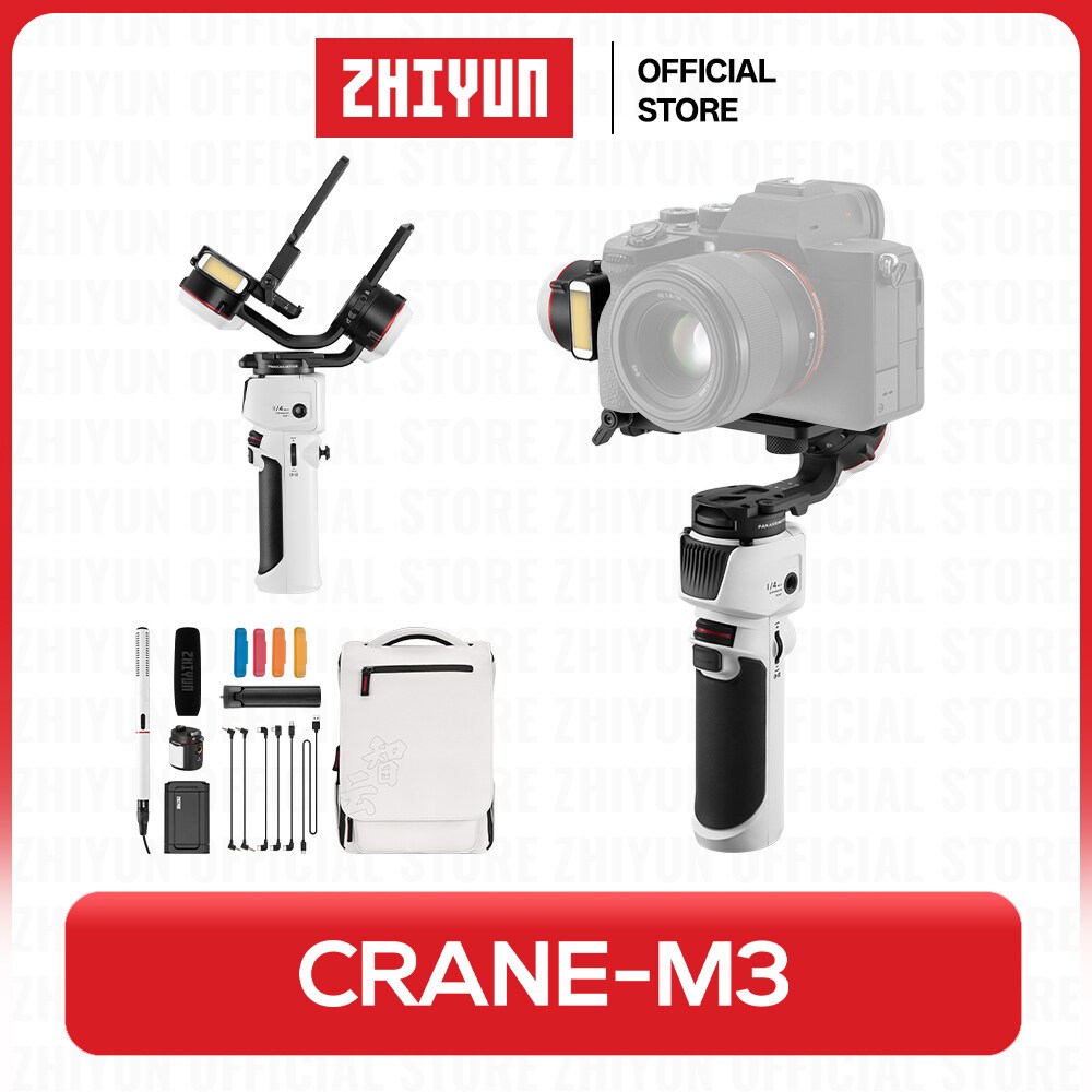 ZHIYUN Crane M3 Handheld 3-Axis Stabilizer, Camera Gimbal Stabilizer ...