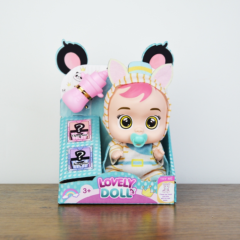 Barbie doll toy, 6-inch mini doll baby with hat, bottle, and pacifier ...