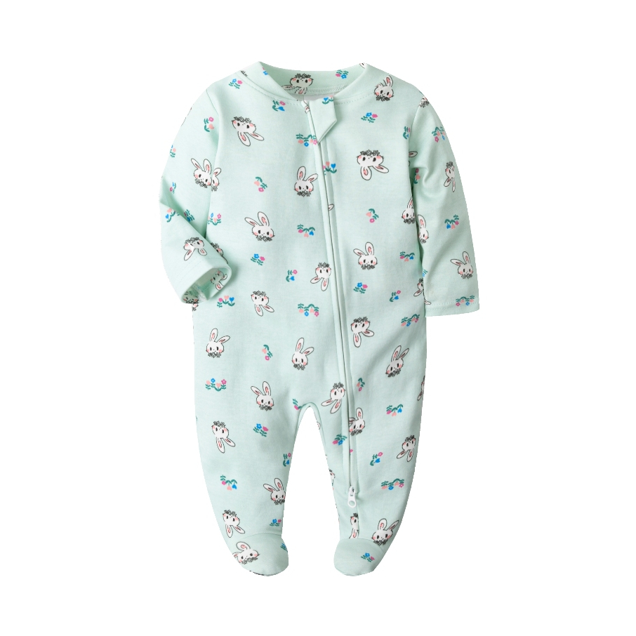 Baby Romper Boy Girl Newborn Zipper Kid Long Sleeve Animal Cartoon ...