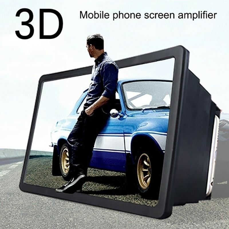 8 Inch 3D telescopic magnifying glass retractable amplifier mobile ...