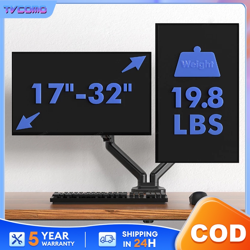 Monitor Arm Monitor Stand Desktop Mount Bracket 17”-32” Inch Multi ...
