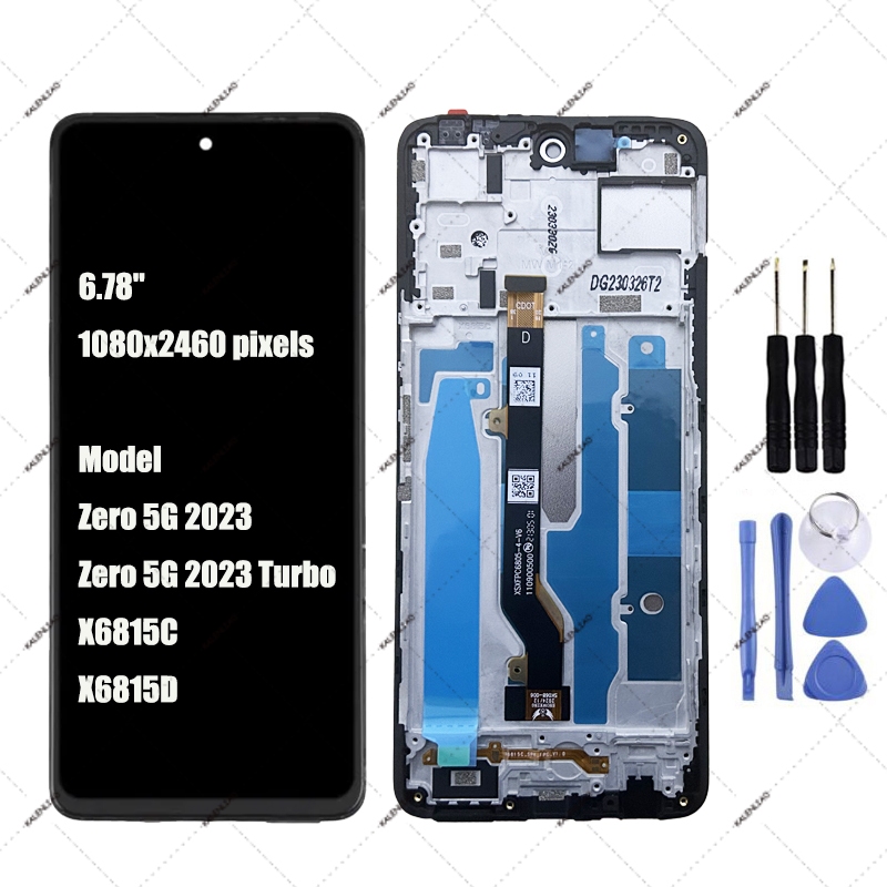 For Infinix Zero 5G 2023 X6815 X6815C X6815D LCD Display Touch Screen ...