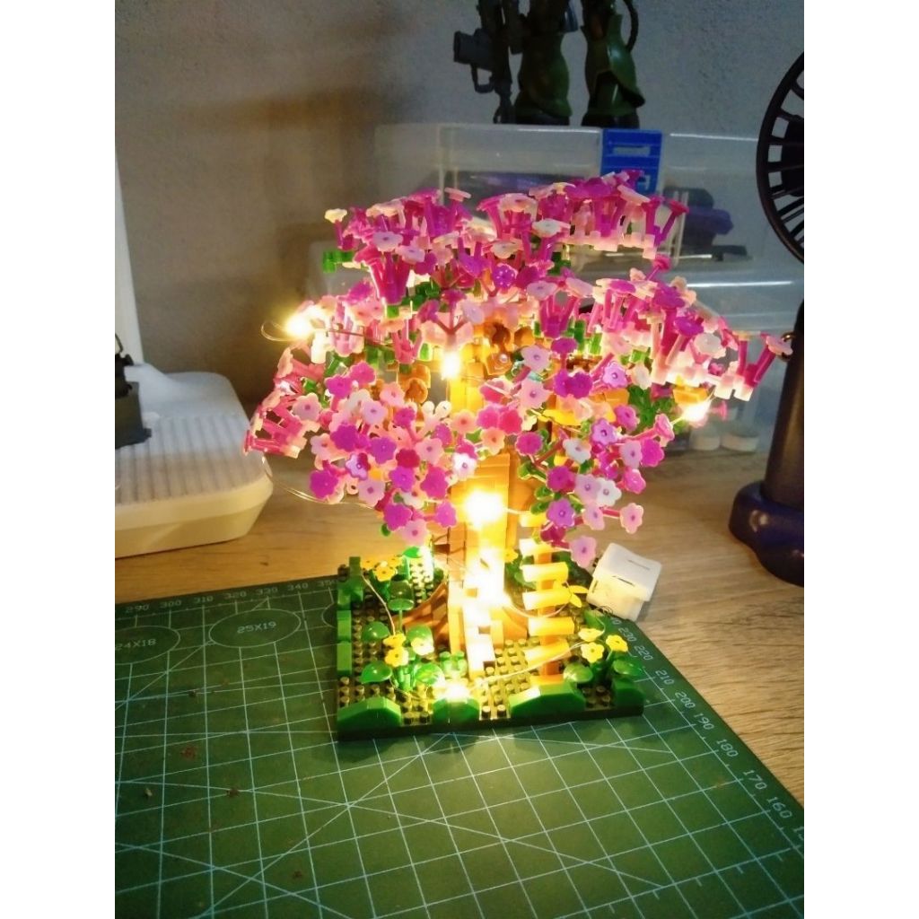 DCR Sakura Tree Building Block Cherry Blossom Tree House Assembled Toy ...