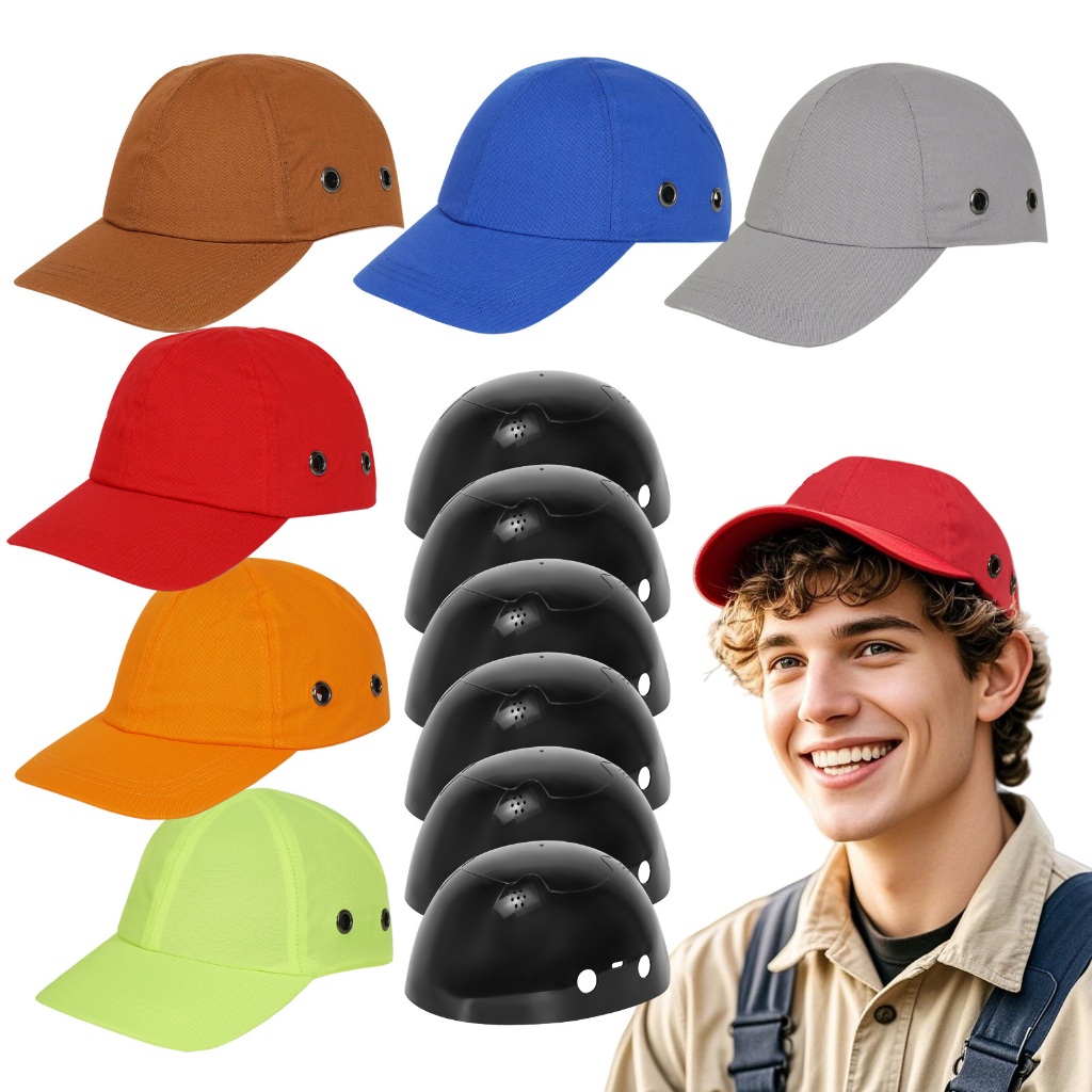 LOEBUCK Safety Bump Cap Baseball Hat Style Lightweight Head Protection ...