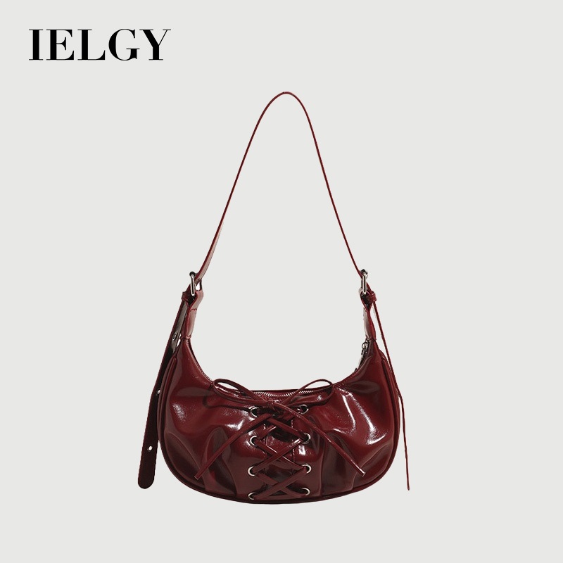 IELGY High-End Temperament Red Bow Bag Sweet Cool Hot Girl One-Shoulder ...