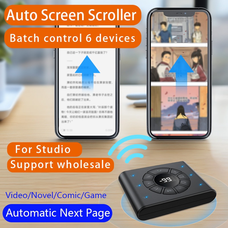 Wireless Bluetooth Auto Scroller for Studios - Control Up to 6 Phones ...
