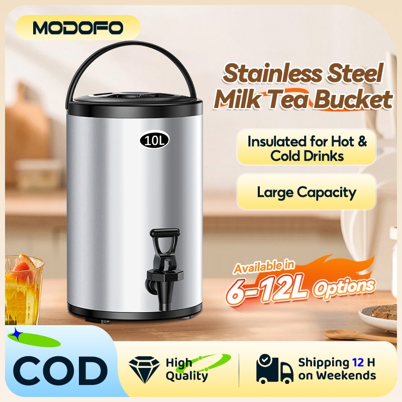 🔥Lowest Price🔥Stainless Steel Milk Tea Bucket Water Dispenser Hot And ...