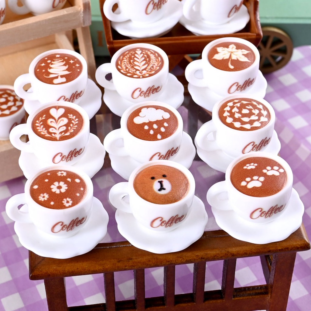 Simulation Coffee Cup Miniature Food Toy Children DIY Japanese Doll ...