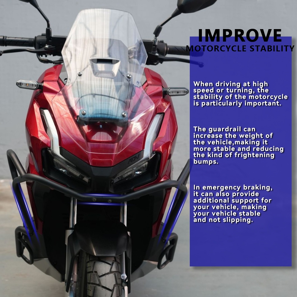 ADV160 2024 Accessories Highway Bar Crash bars For Honda ADV 160 2021 2022 2023 2024 Motorcycle ...