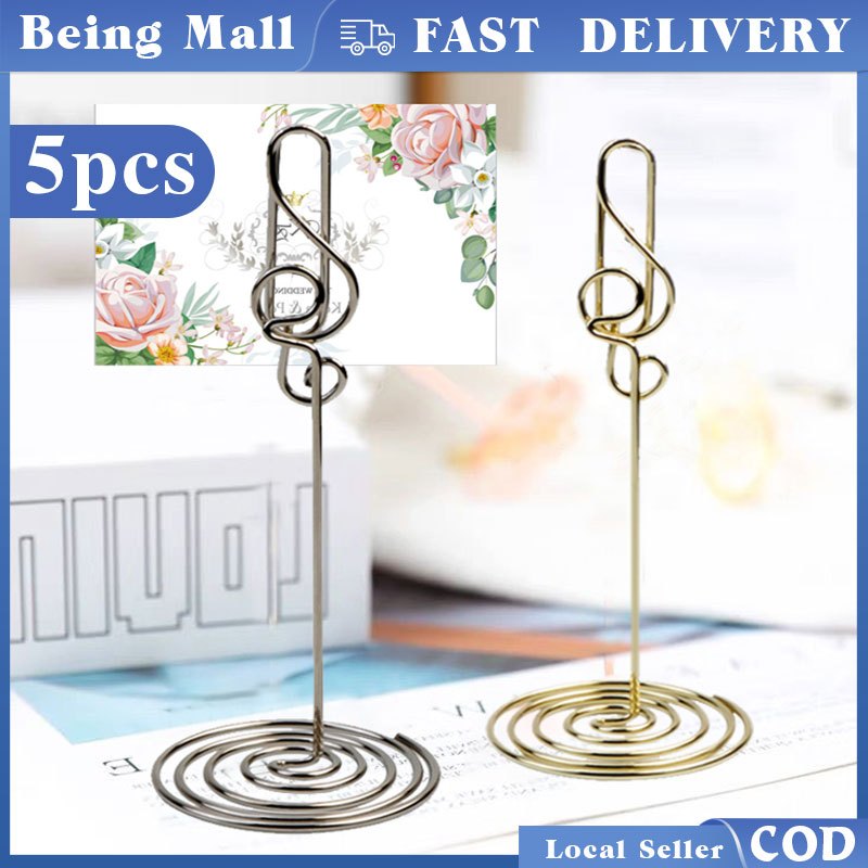 5Pcs Wedding Restaurant Table Number Holder Table Number Stand Clip ...