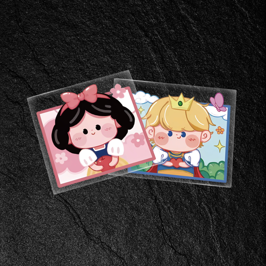 Cute Cartoon Disney Snow White Car Sticker Couple Prince Decorative ...