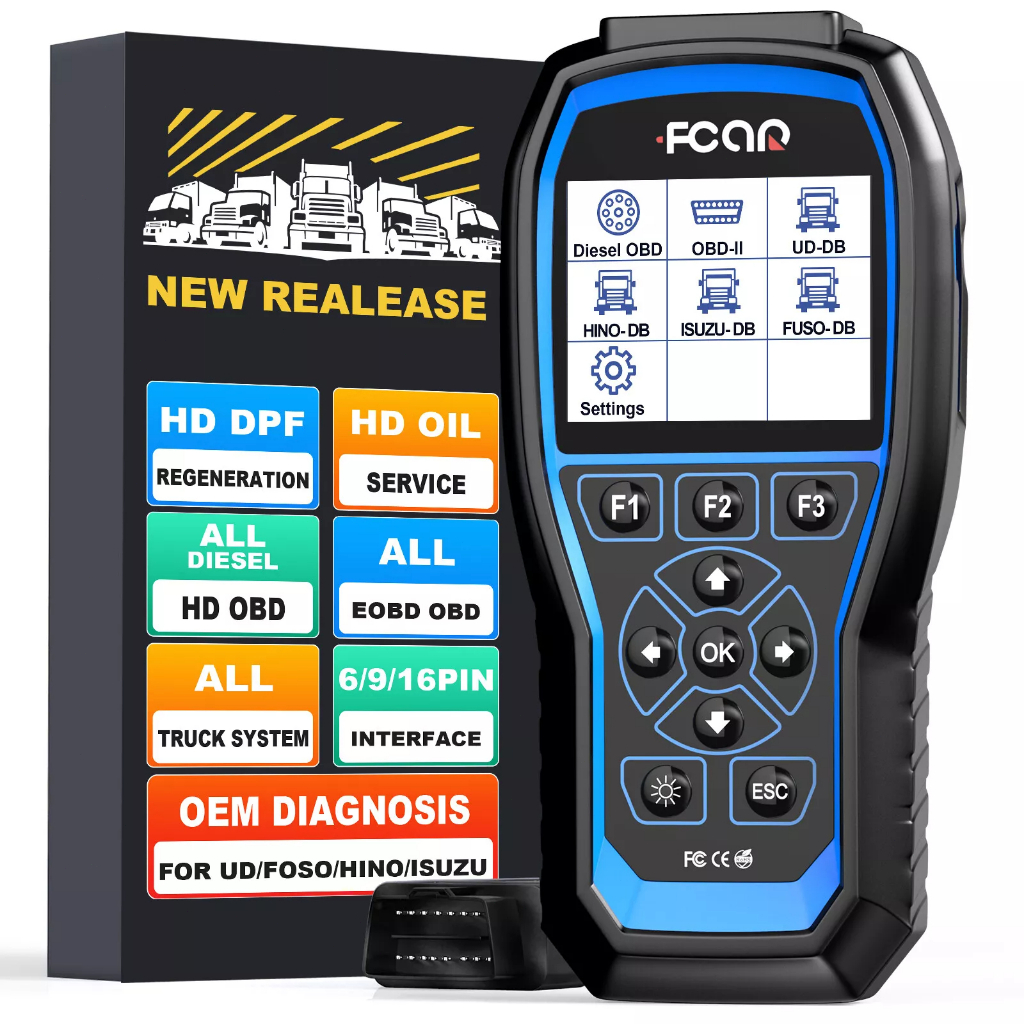 【Ship From Malaysia】FCAR F506 Pro Diesel Heavy Duty Truck Diagnostic ...