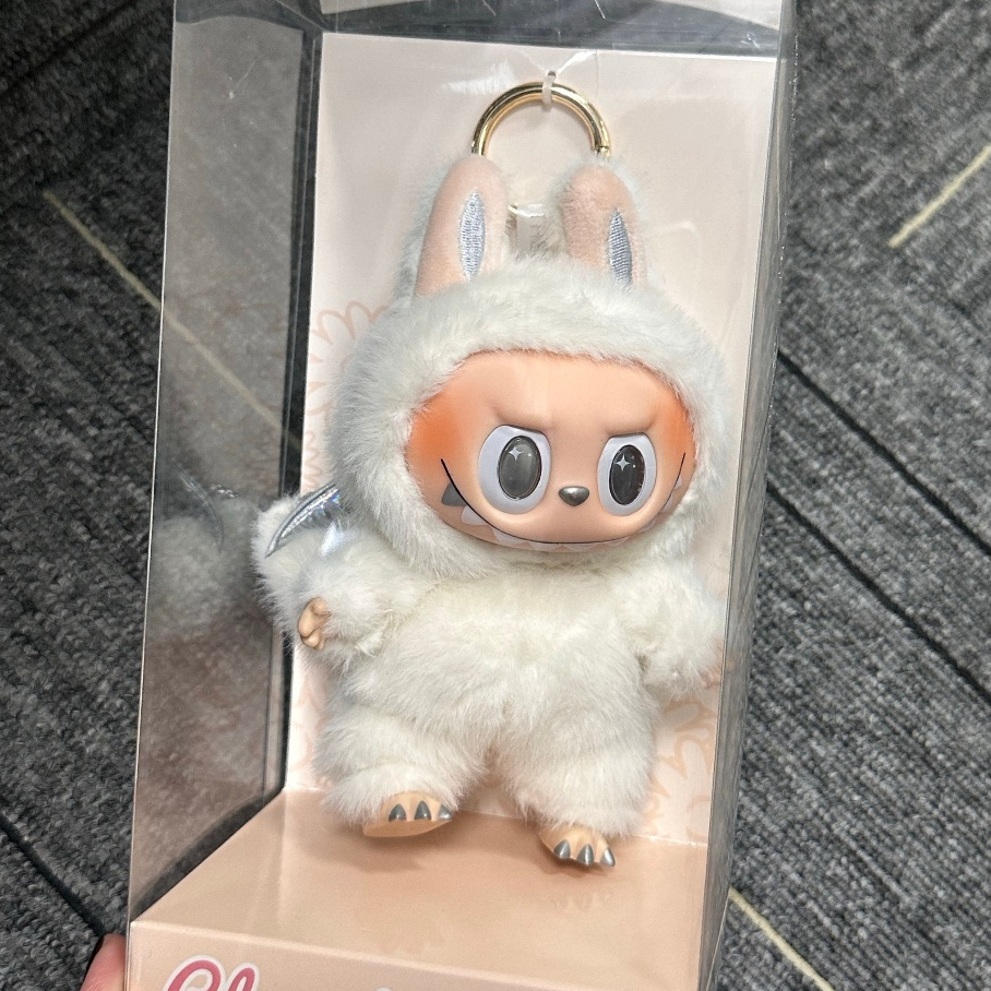Labubu Zimomo ANGEL IN CLOUDS Customized Doll Vinyl Face Blind Box Cute ...