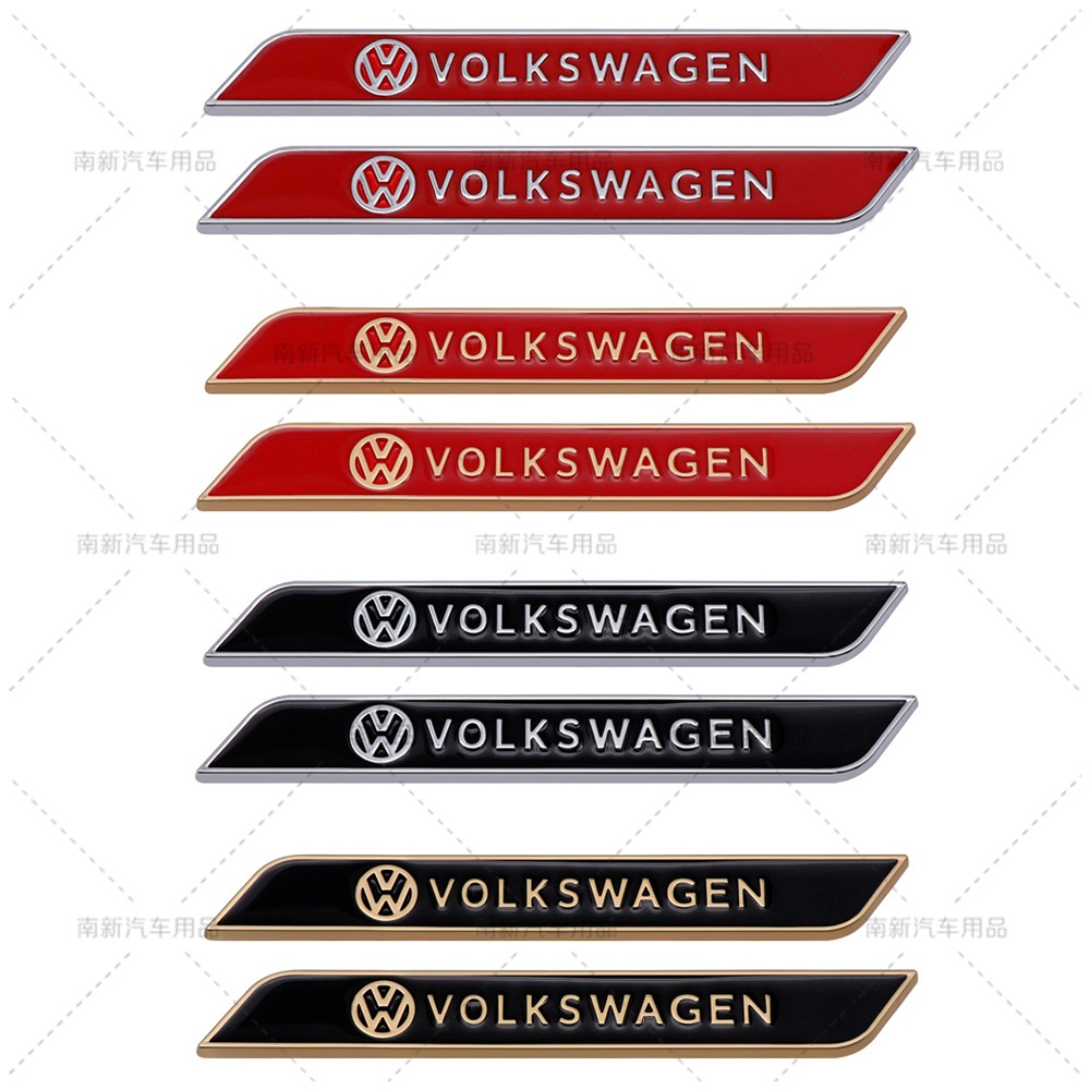 Metal Leaf Styling Car Emblem Stickers For Volkswagen VW Beetle Golf ...