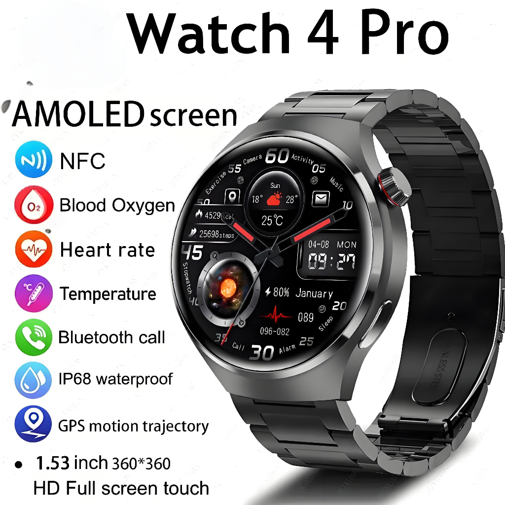 Smart Watch For Huawei GT4 PRO Men Women Watch 4 Pro Bluetooth Call GPS ...