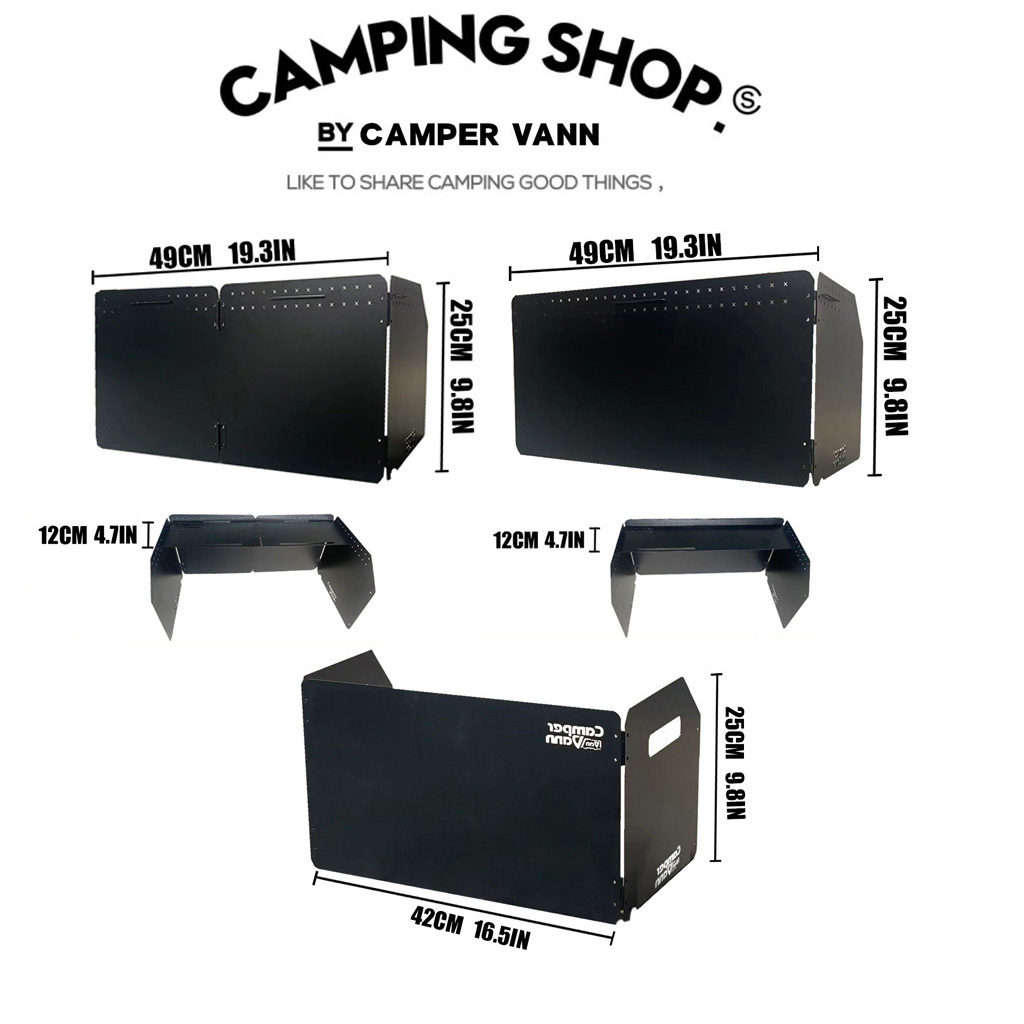 Outdoor Camping Stove Windshield Penghadang Api Camping windshield ...