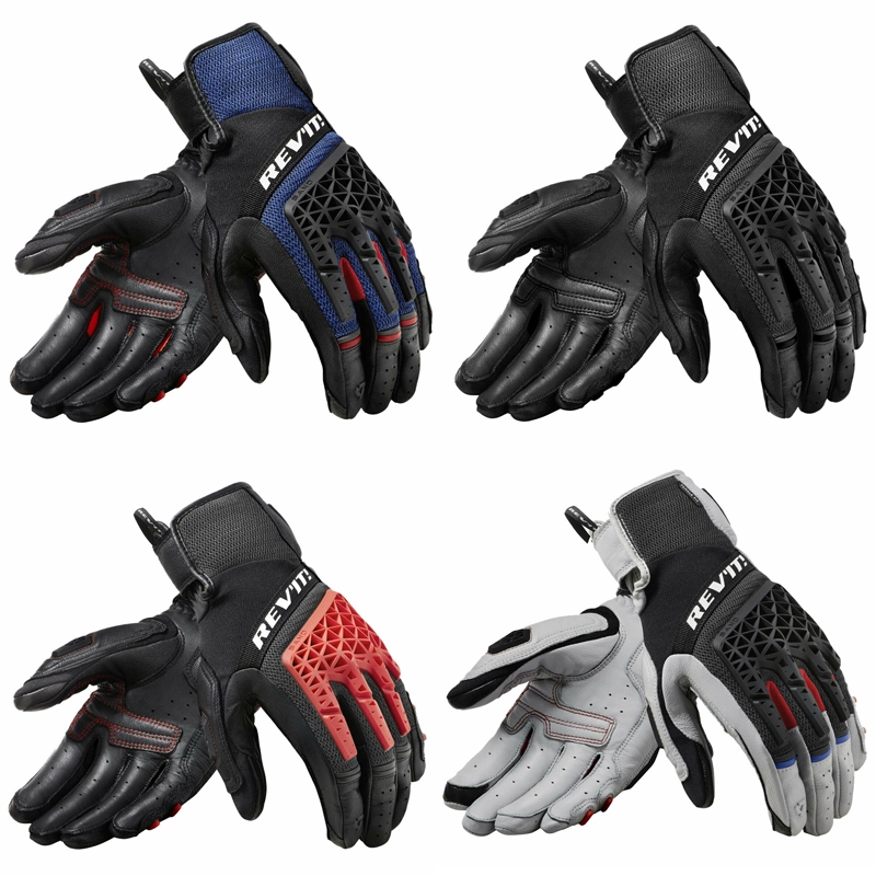 Revit Motorcycle Cycling Riding Racing Motorbike Leather Gloves ...