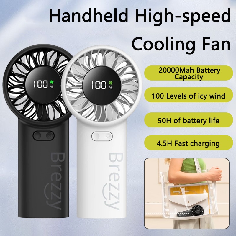 Portable High-speed Handheld Fan rechargeable USB strong wind Turbo Fan ...